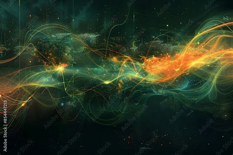 A Graphic Illustration Of A Quantum Algorithm Solving A Complex Problem