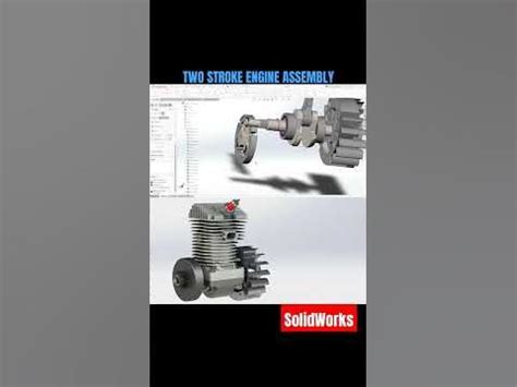 🌟 TWO STROKE ENGINE ASSEMBLY Timelapse 🌟 #solidworks #cadsoftwaretutorial #cad # ...