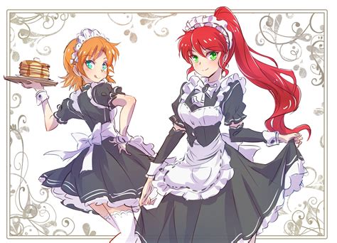 Maid Pyrrha And Nora Mojojo R Rwby