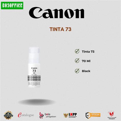 Jual Tinta Printer Canon Tipe 73 Black Jakarta Barat Bosoffice