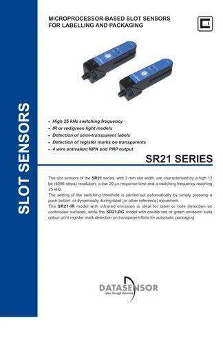 Datalogic Sr21 Ir Label Sensor At Rs 7000 Label Sensors In Bengaluru Id 21060979188