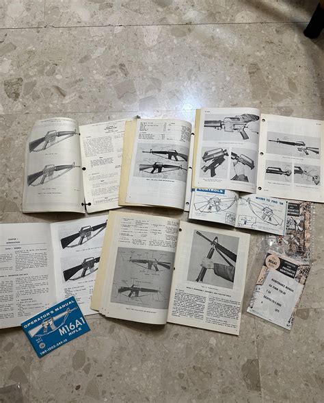 Vietnam Era M16xm16e1m16a1 Manuals 1964 1974 Rmilitariacollecting