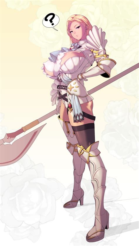 Rule 34 1futa Areolae Armor Armored Female Axe Big Breasts Blonde