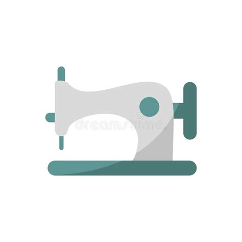 Sewing Machine Fashion Tailor Icon Vector Basic Design Stock Vector
