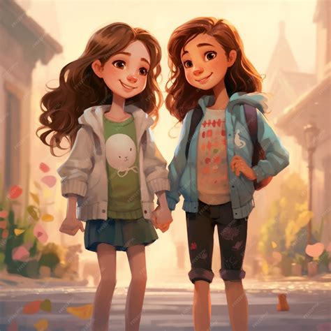 Premium Ai Image Happy Friends Smiling Together In Architecture Setting Ai Generated