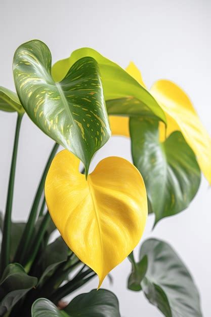 Hay Una Planta Con Una Hoja En Forma De Corazón En Ella Generativa Ai