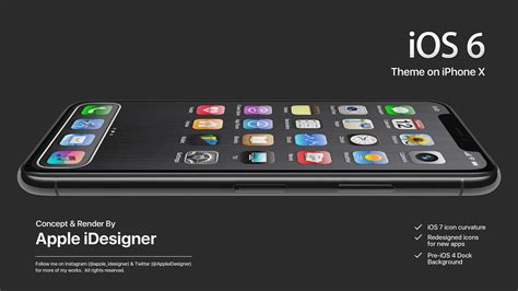 Ios 6 Theme On Iphone X On Behance