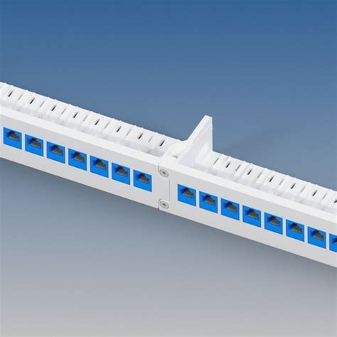 Download Free Stl File Rack Mount Patch Panel • Model To 3d Print ・ Cults