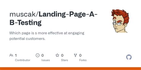 Github Muscaklanding Page A B Testing Which Page Is S More