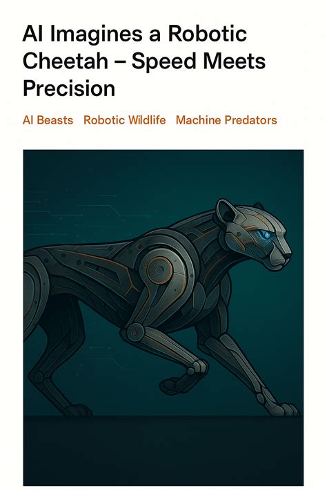 AI Imagines A Robotic Cheetah Speed Meets Precision