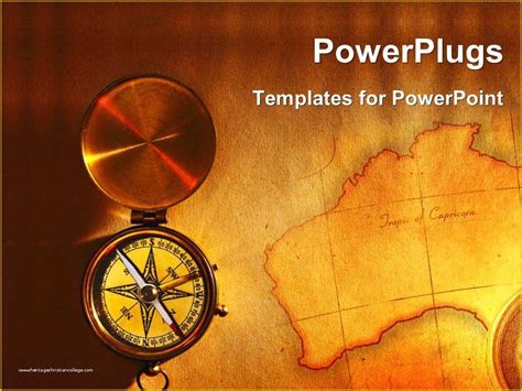 Free Compass Powerpoint Template Of Pencil Pass Backgrounds For