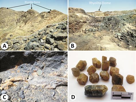 Field Photos Of Ore Body And Surrounding Rocks In The Lakeh Siah Area