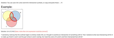 Solved Notation You Can Use U For Union And N For Chegg Com