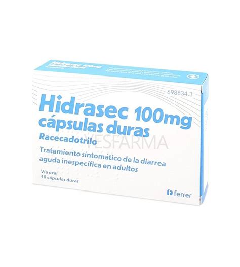Hidrasec 100mg 10 Cápsulas Antidiarreico Farmacia Yesfarma
