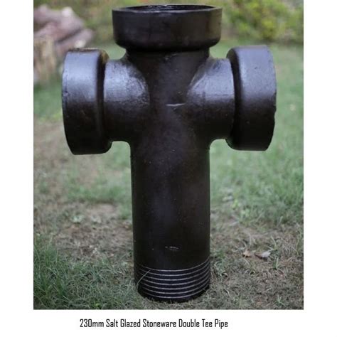 60 Cm Ceramics Salt Glazed Stoneware Double Tee Pipe For Drainage Thickness 50 Mm At Best