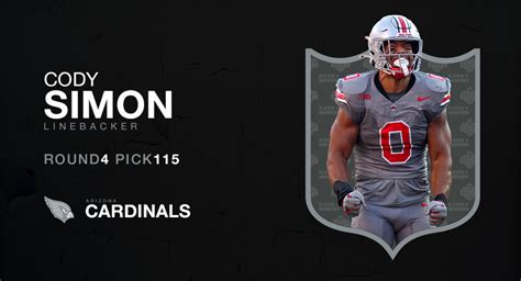 Arizona Cardinals Select Ohio State Linebacker Cody Simon With No 115