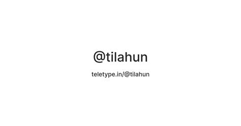 Tilahun — Teletype
