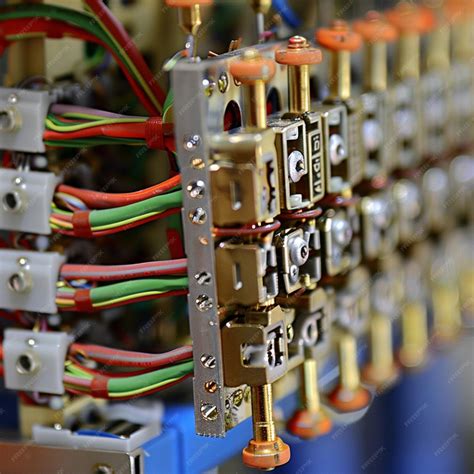 A Detailed Image Of A Terminal Block For Wiring Connections Premium Ai Generated Image