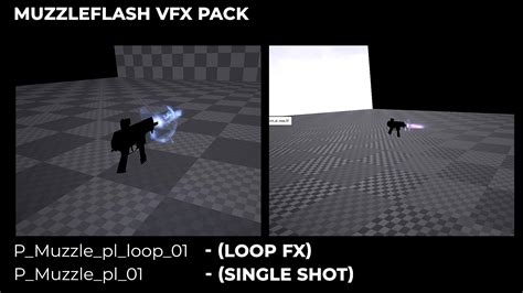 Muzzle Flashes Vfx Pack Realistic And Sci Fi In Visual Effects Ue
