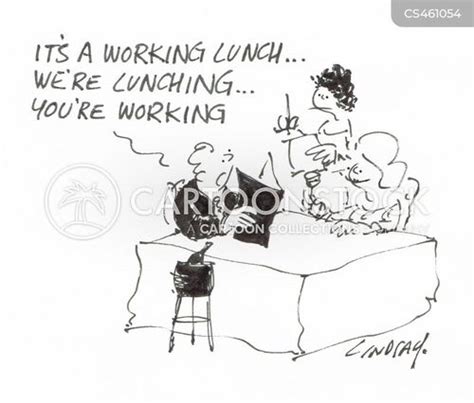 Working Lunch Cartoons And Comics Funny Pictures From Cartoonstock