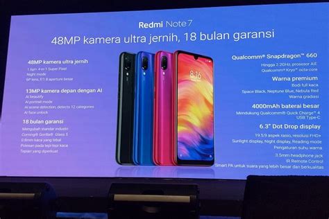 Spesifikasi Redmi Note 7 Kamera 48MP Murah Hadir Di Indonesia