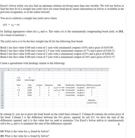 Solved Excel S Solver Utility Can Also Find An Optimum Chegg