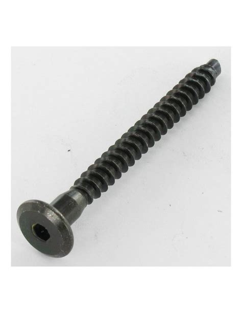 Vis Dassemblage Confirmat Tête Ronde Large Hexagonal Creux 7x70 Acier Zingué Noir 10 Pièces