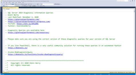 Sql Server Diagnostic Information Queries For December 2020 Glenns