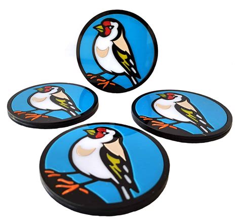 Goldfinch British Garden Birds Drink Coasters