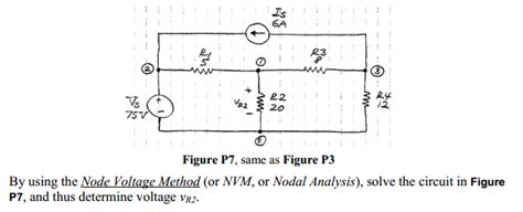 solved by using the node voltage method or nvm or nodal