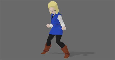 Nina Android 18 Android 21 Caulifla And Kefla 3d Model