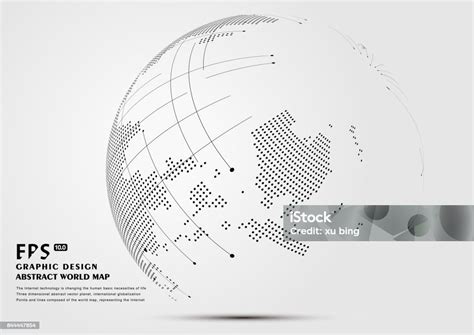 3 차원 추상 행성 세계화 국제화 벡터 배경 가상현실에 대한 스톡 벡터 아트 및 기타 이미지 가상현실 과학 구 Istock