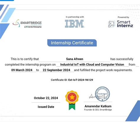 Sana Afreen On Linkedin Iot Cloudcomputing Internship Innovation