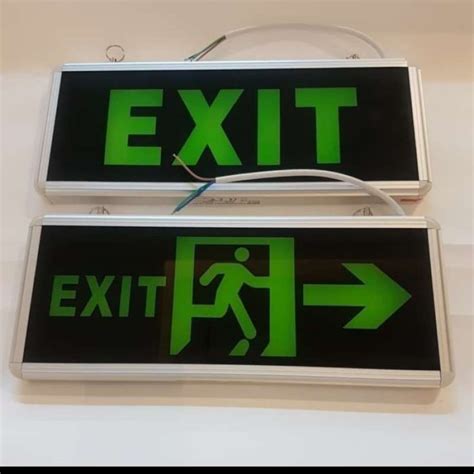 Jual Lampu Led Exit Kaca Emergency Exit Lamp Led Emergency Darurat Di Seller SENTRA ELEKTRONIC