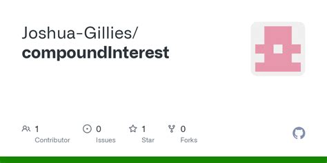 GitHub Joshua Gillies CompoundInterest
