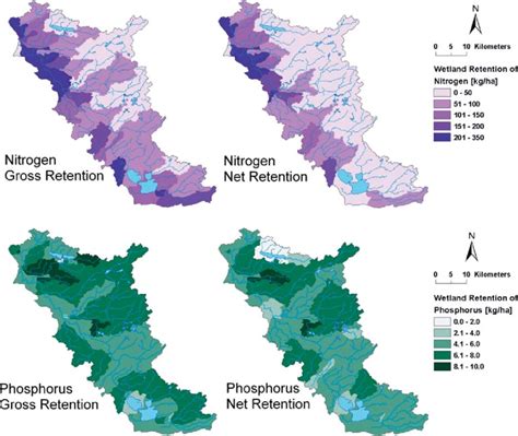 Spatial Distribution Of Wetland Effect On Nutrient Load The Retention