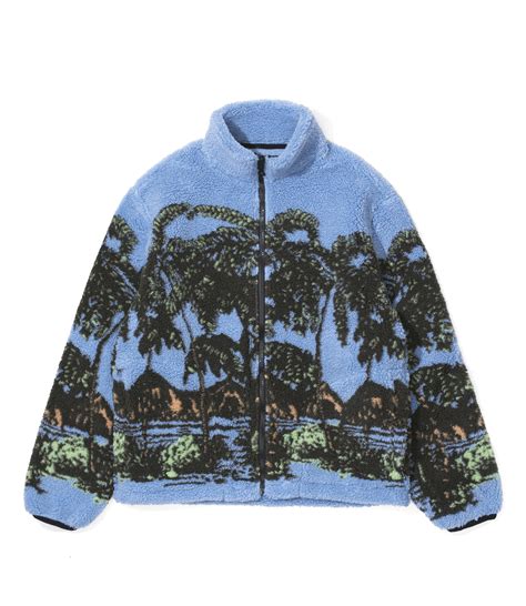 Shop Stussy Hawaiian Jacquard Mock Blue At Itk Online Store