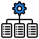 Batch Processing Basic Miscellany Lineal Icon