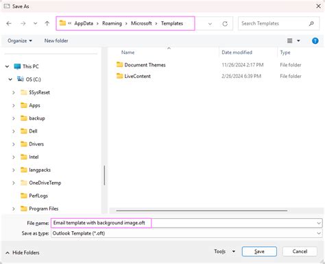 How To Set Background Image In Outlook Email Or Template