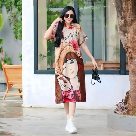 Jual Daster Motif Beutifull Girl Terbaru Virall Dress Beutifull