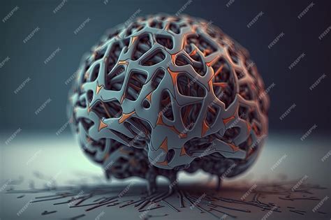 Premium Ai Image Brain Neural Network Neural Network Concept In Activity Digital Illustration Ai