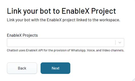 build chatbot enablex