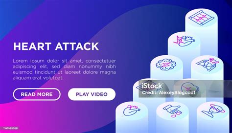 얇은 라인 아이소메트릭 아이콘 심장 마비 증상 개념 현기증 호흡 곤란 심전도 공황 발작 약점 급성 통증 콜레스테롤 수준 메스꺼움 벡터 일러스트 레이 션 웹 페이지 서식