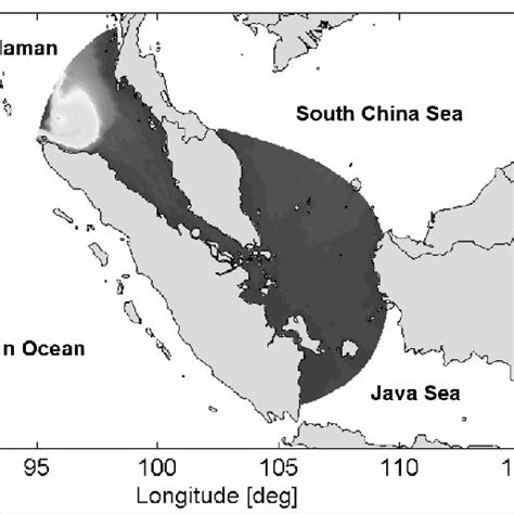tidal model domain computation showing its extent and bed level