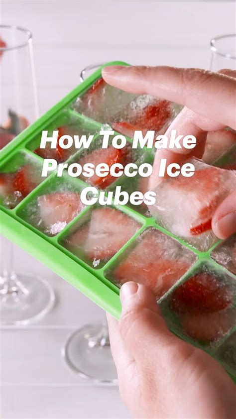 How To Make Prosecco Ice Cubes Drinks Alcohol Recipes Cocktail Recipes Alcohol Drink Recipes