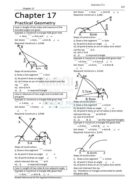 Kpk 9th Maths Ch17 Pdf Triangle Line Geometry