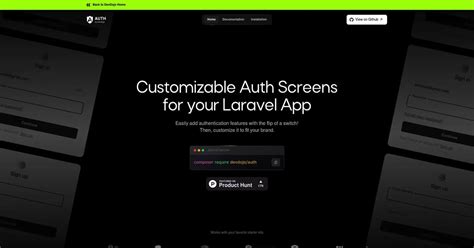 Devdojo Auth Customizable Laravel Authentication