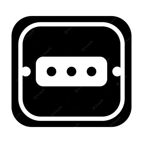 Premium Vector Electric Socket Icon Logo Illustration Design Template