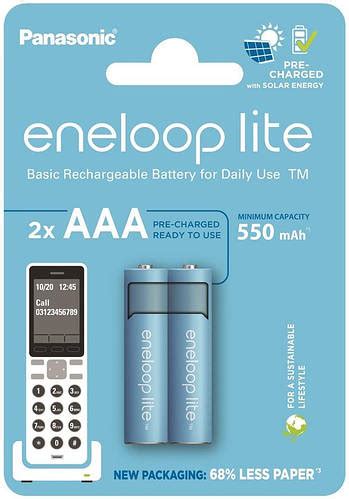 Panasonic Аккумулятор Eneloop NI-MH Lite AAA 550 мАч, 2 шт. Твой Vubir ...