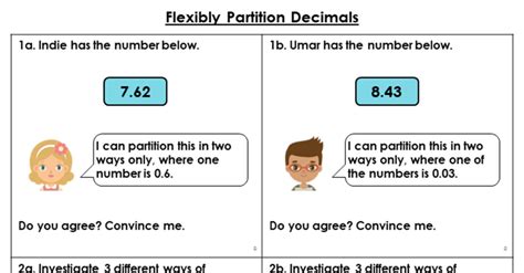 00 4 Flexibly Partition Decimals Classroom Secrets